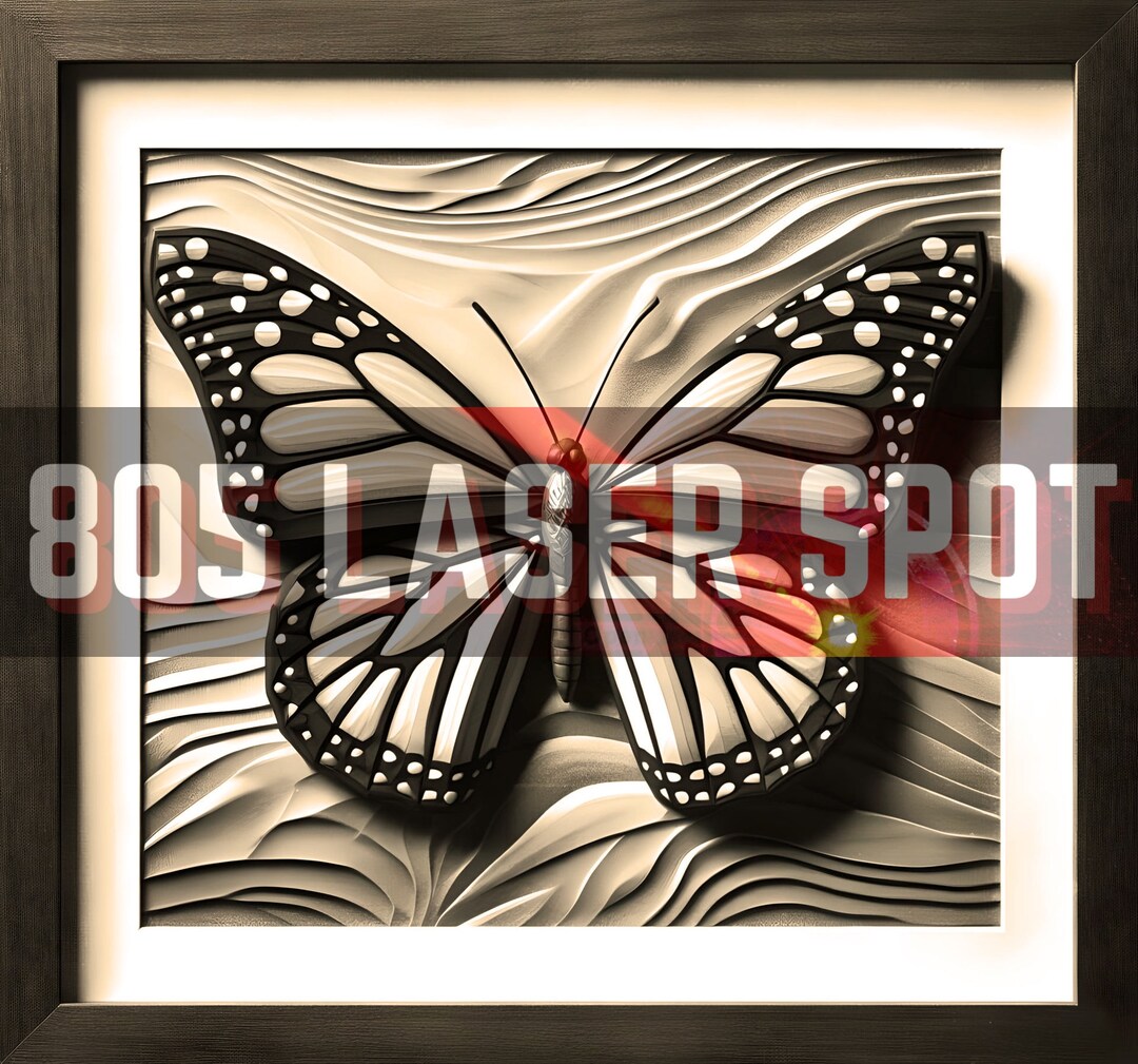 Digital Design File - Butterfly 8 - Glowforge - Laser Ready - Engrave ...