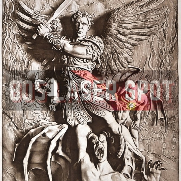 Saint Michael Stl File - Etsy