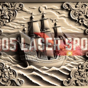Digital Design File - Ship 8 - Glowforge - Laser Ready - Engrave - SVG ...