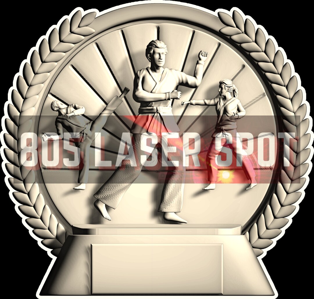 Digital Design File - Martial Arts Award - Glowforge - Laser Ready ...