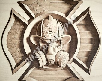 Digital Design File Always A Firefighter Glowforge Laser | Etsy