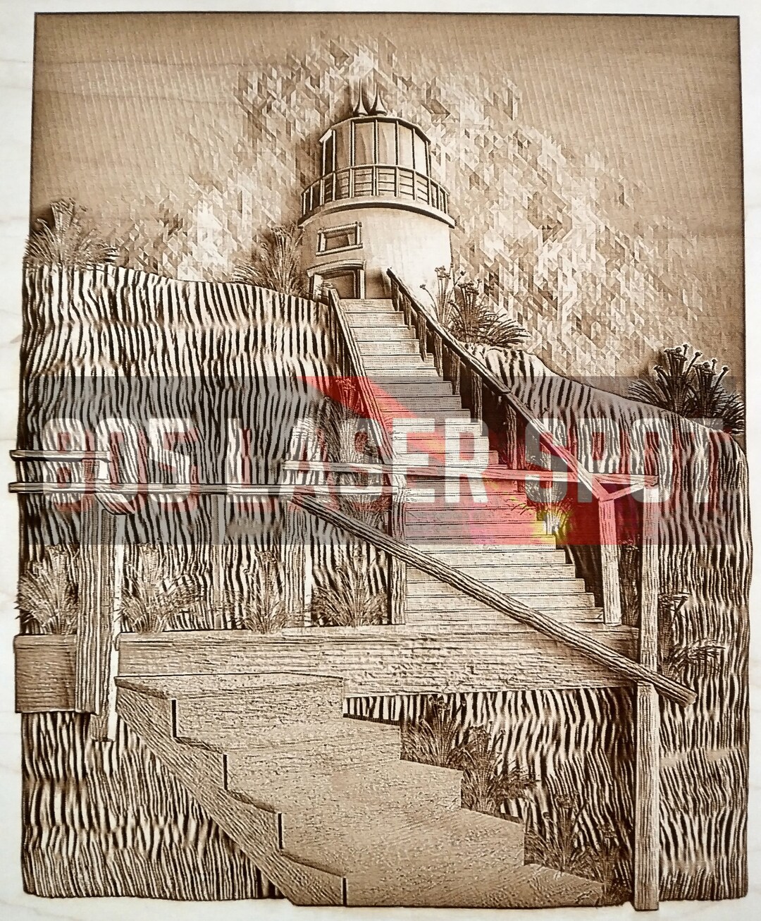 Digital Design File - Lighthouse - Glowforge - Laser Ready - Engrave ...