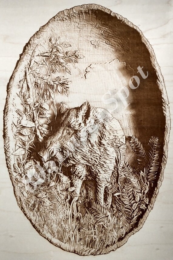 Digital Design File Wild Boar Glowforge Laser Ready - Etsy