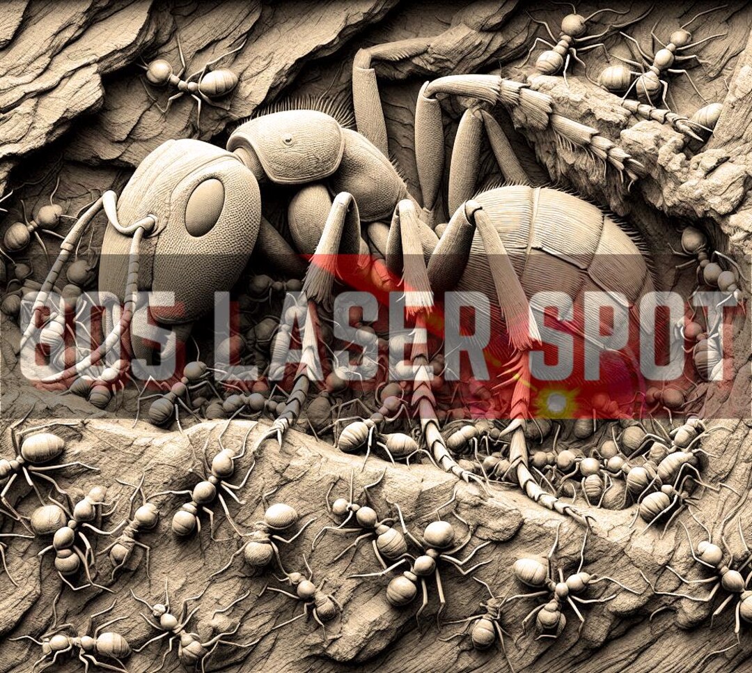 Digital Design File - Ants 5 - Glowforge - Laser Ready - Engrave - SVG - 10" X 11" - Wood ...
