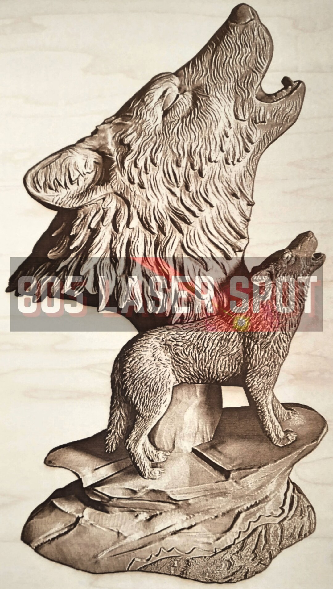Digital Design File - Wolves - Glowforge - Laser Ready - Engrave - SVG ...