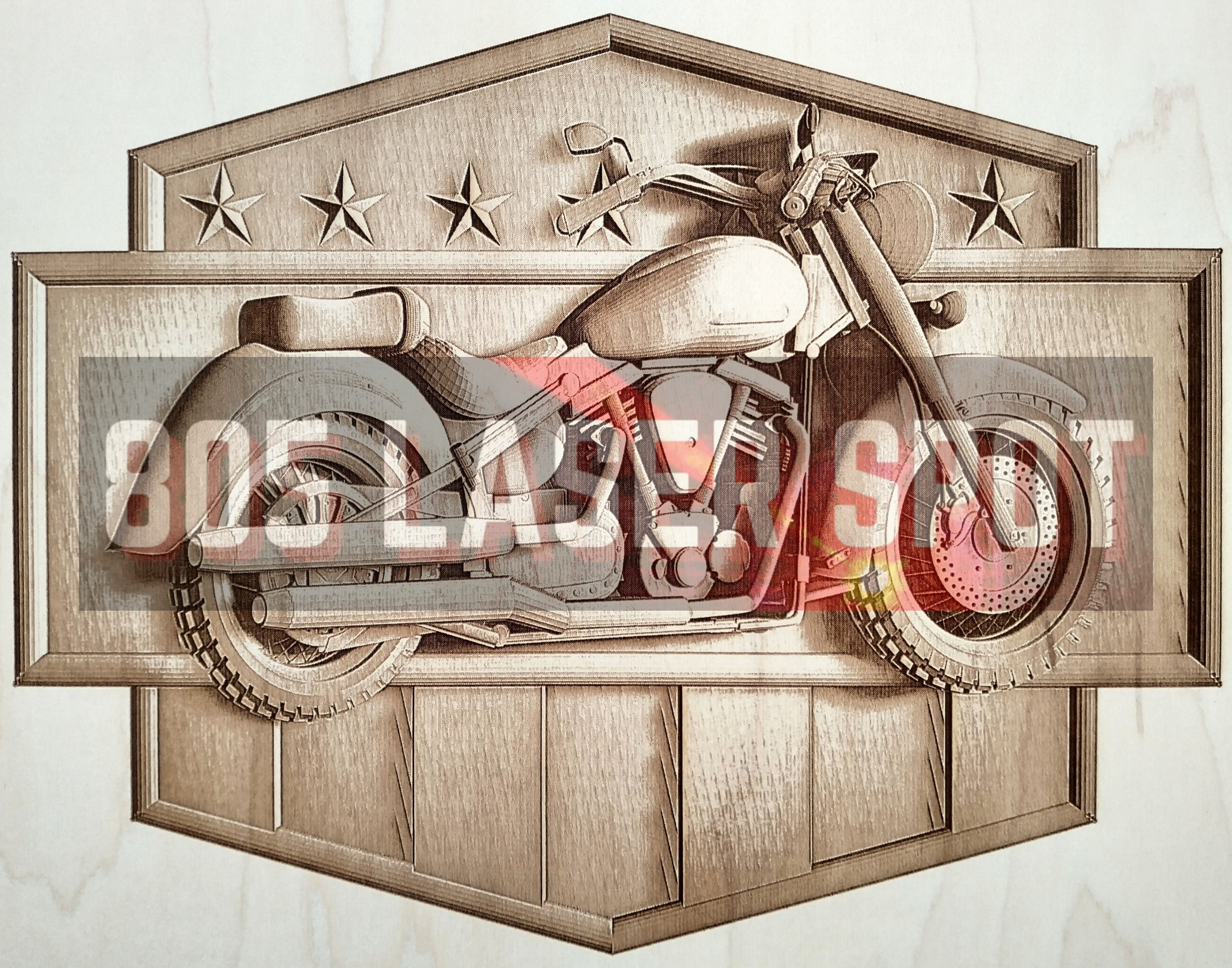 Digital Design File Motorcycle Glowforge Laser Ready - Etsy