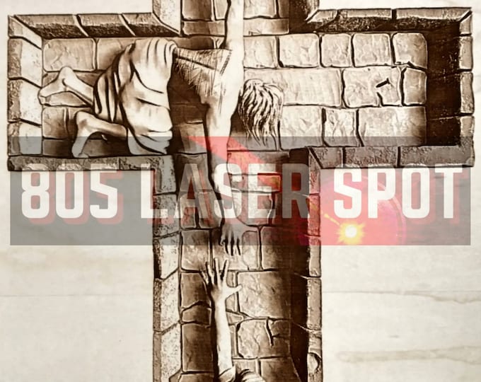 Digital Design File - Cross Well - Glowforge - Laser Ready - Engrave ...