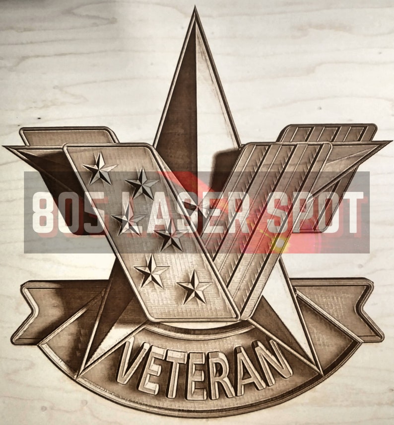 Digital Design File US Army Veteran Glowforge Laser - Etsy