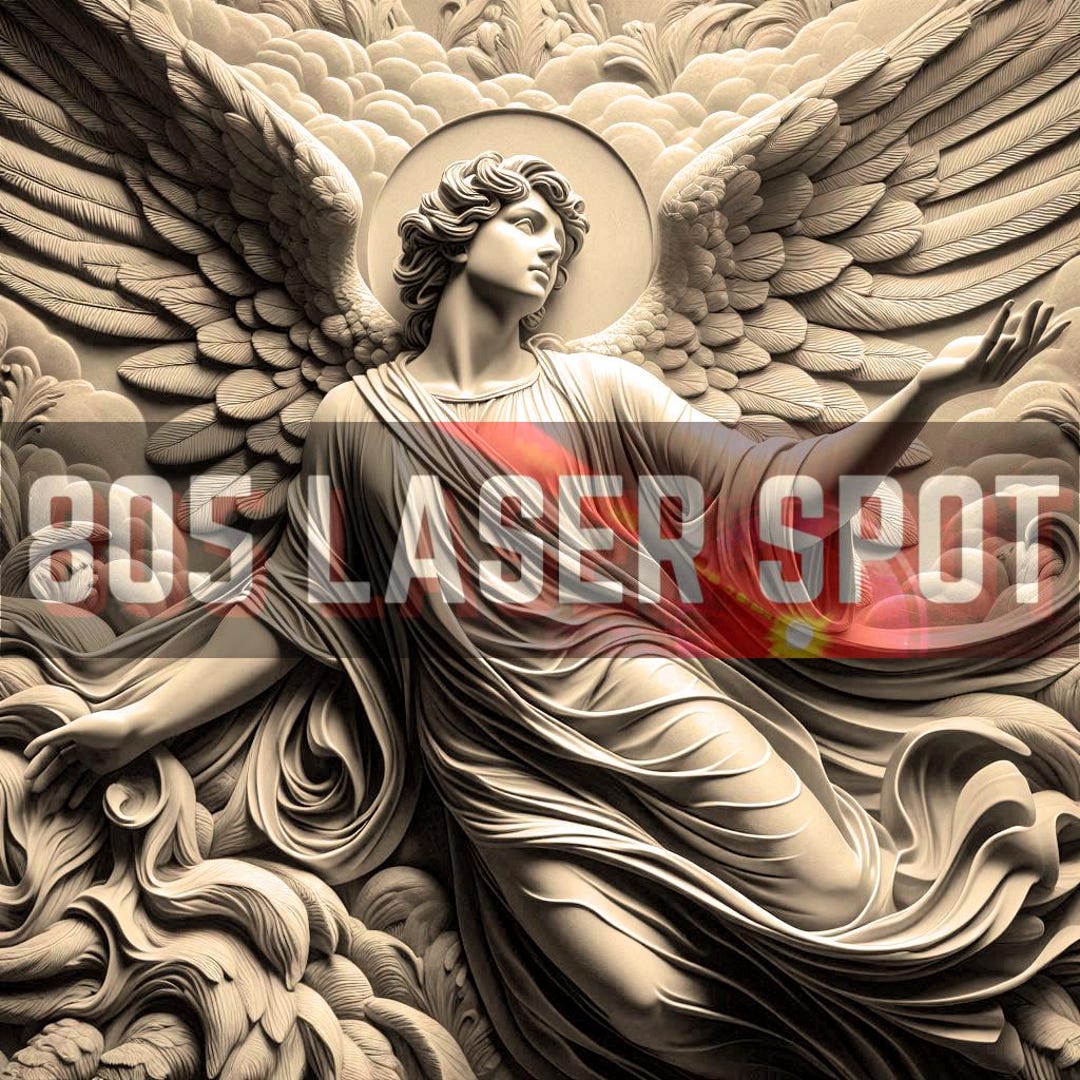 Digital Design File - Angel 1 - Glowforge - Laser Ready - Engrave - SVG ...