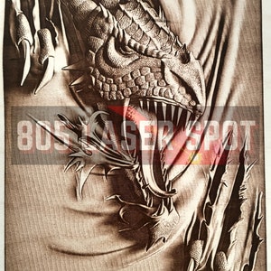 Digital Design File - Dragon - Glowforge - Laser Ready - Engrave - SVG ...