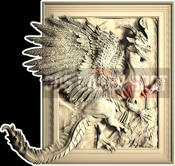 Digital Design File Dragon Glowforge Laser Ready - Etsy
