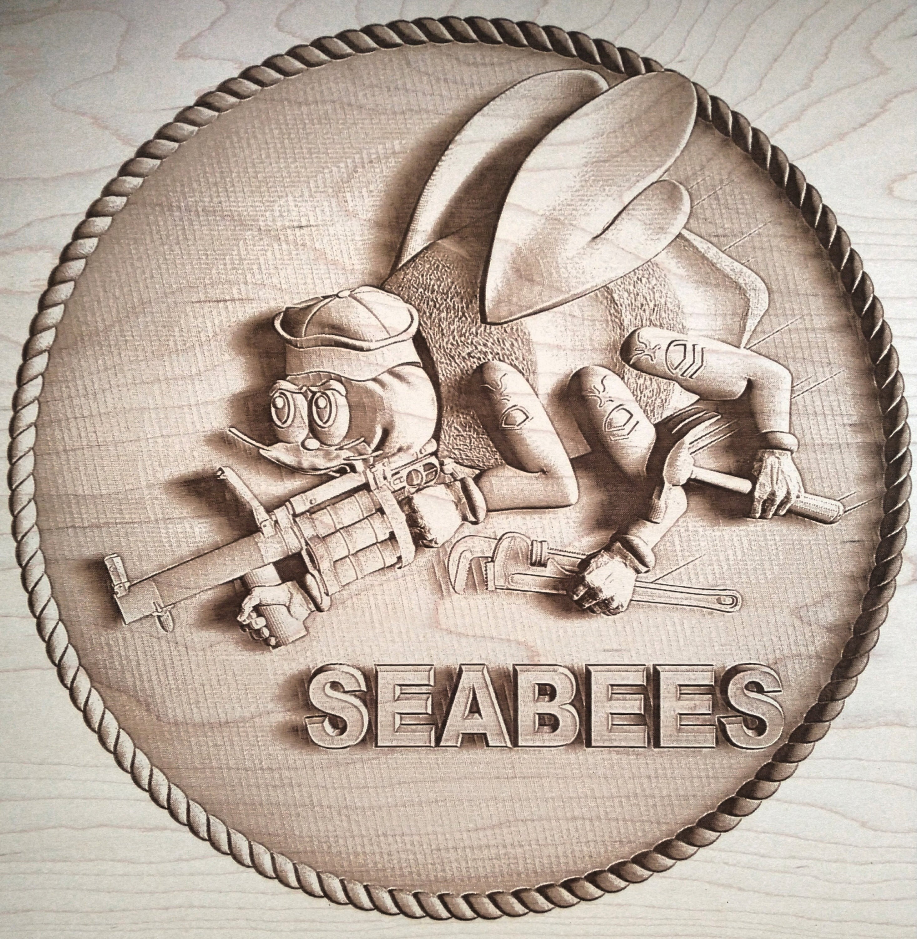 Digital Design File Seabees Glowforge Laser Ready | Etsy