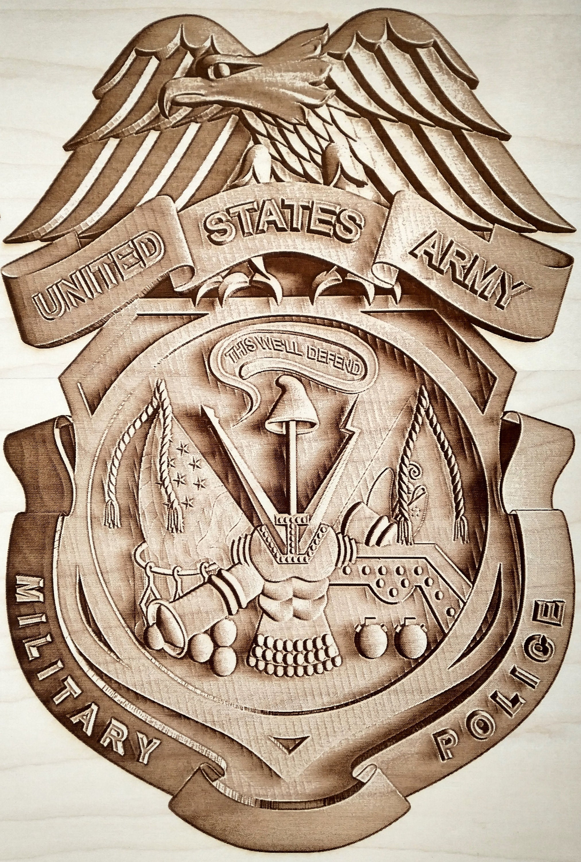 Digital Design File US Army Military Police Badge | Etsy