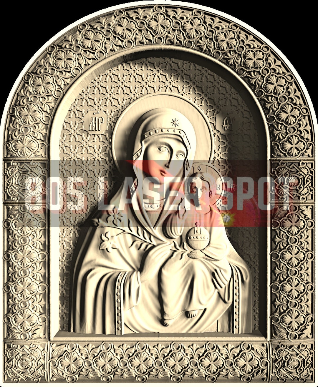 Digital Design File - Virgin Mary - Glowforge - Laser Ready - Engrave ...