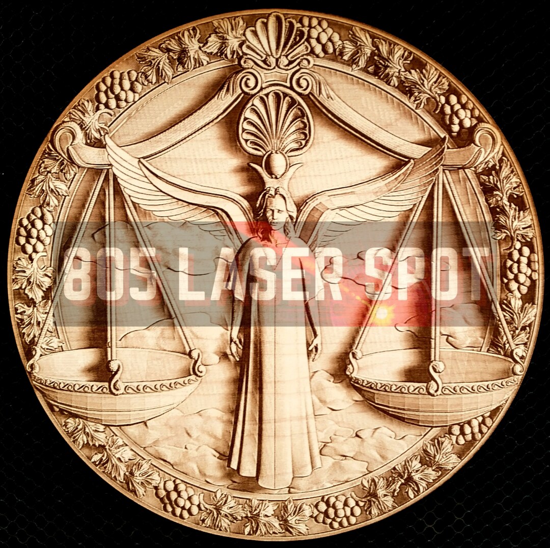 Digital Design File - Zodiac Libra - Glowforge - Laser Ready - Engrave ...