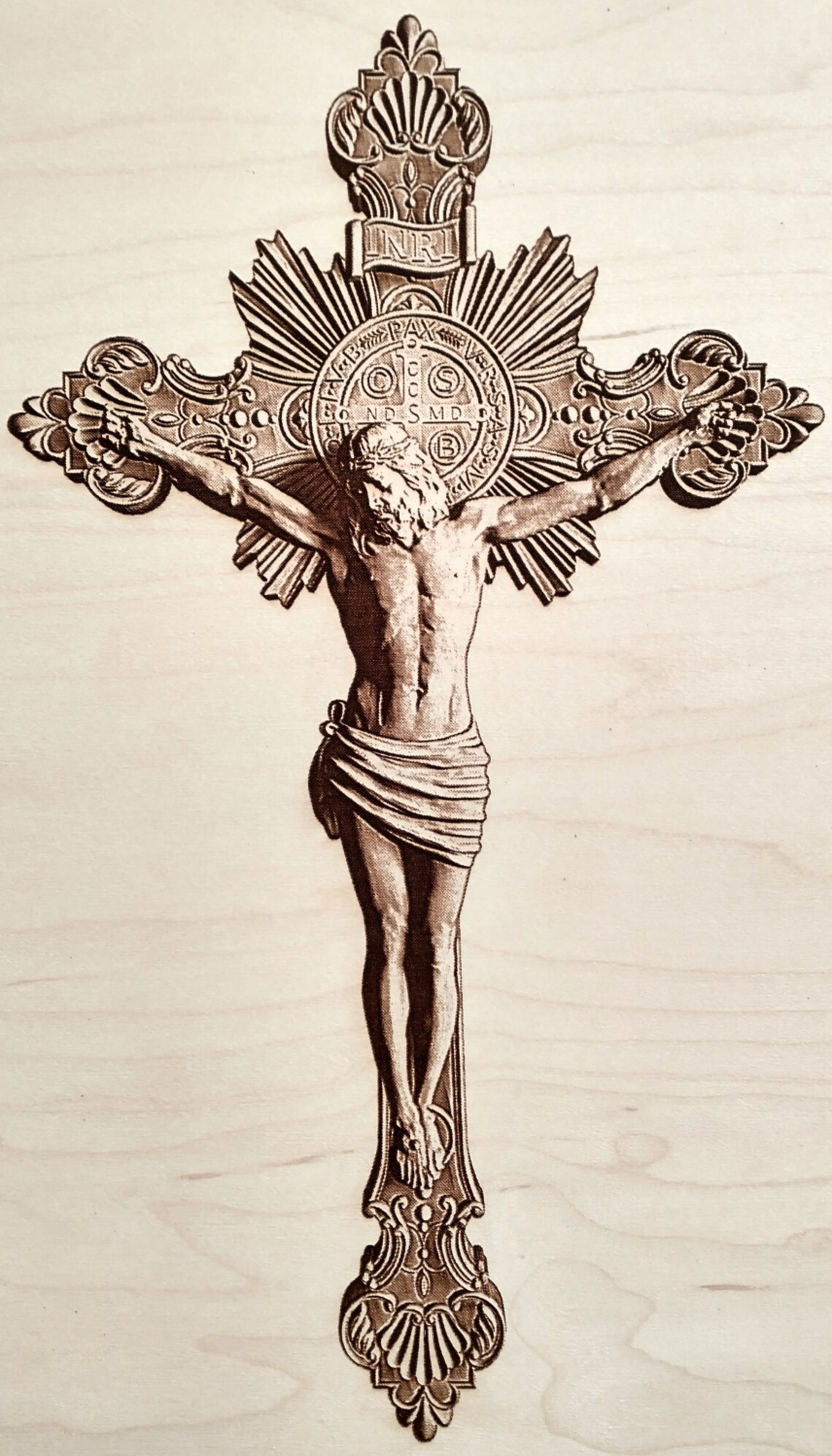 Digital Design File Jesus On The Cross Glowforge Laser | Etsy