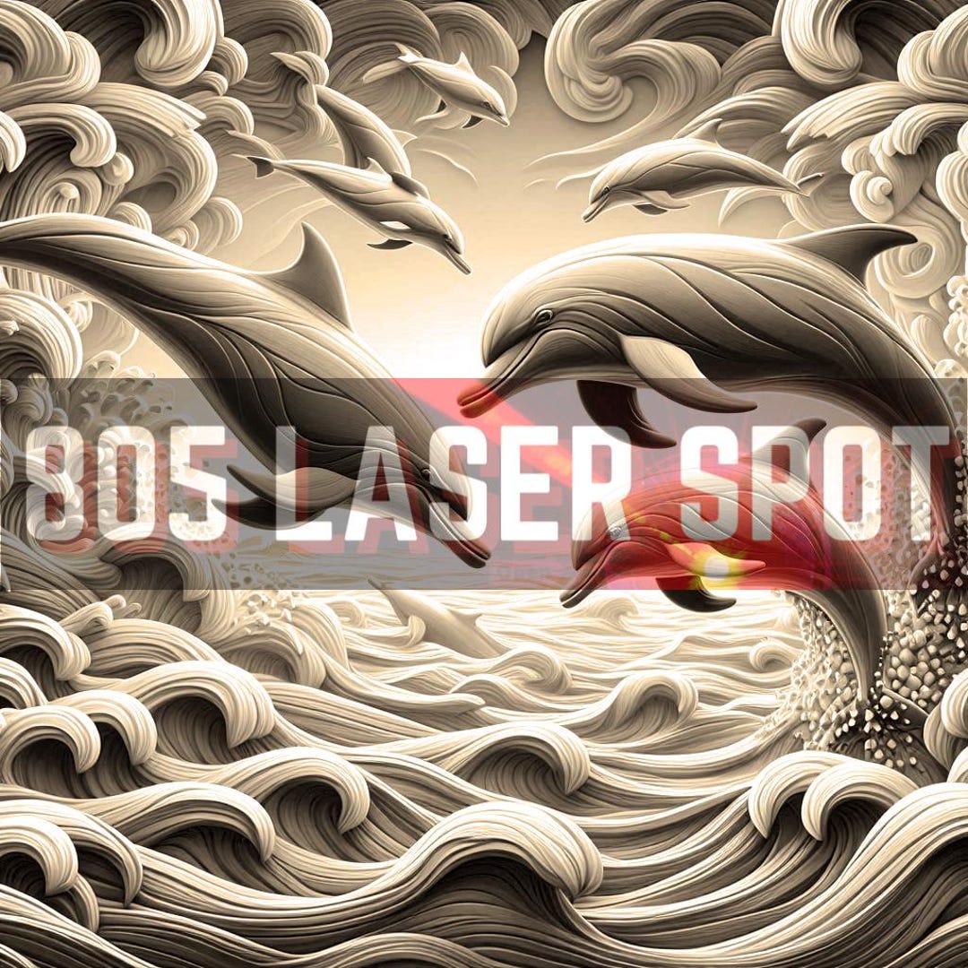 Digital Design File - Dolphin 10 - Glowforge - Laser Ready - Engrave ...