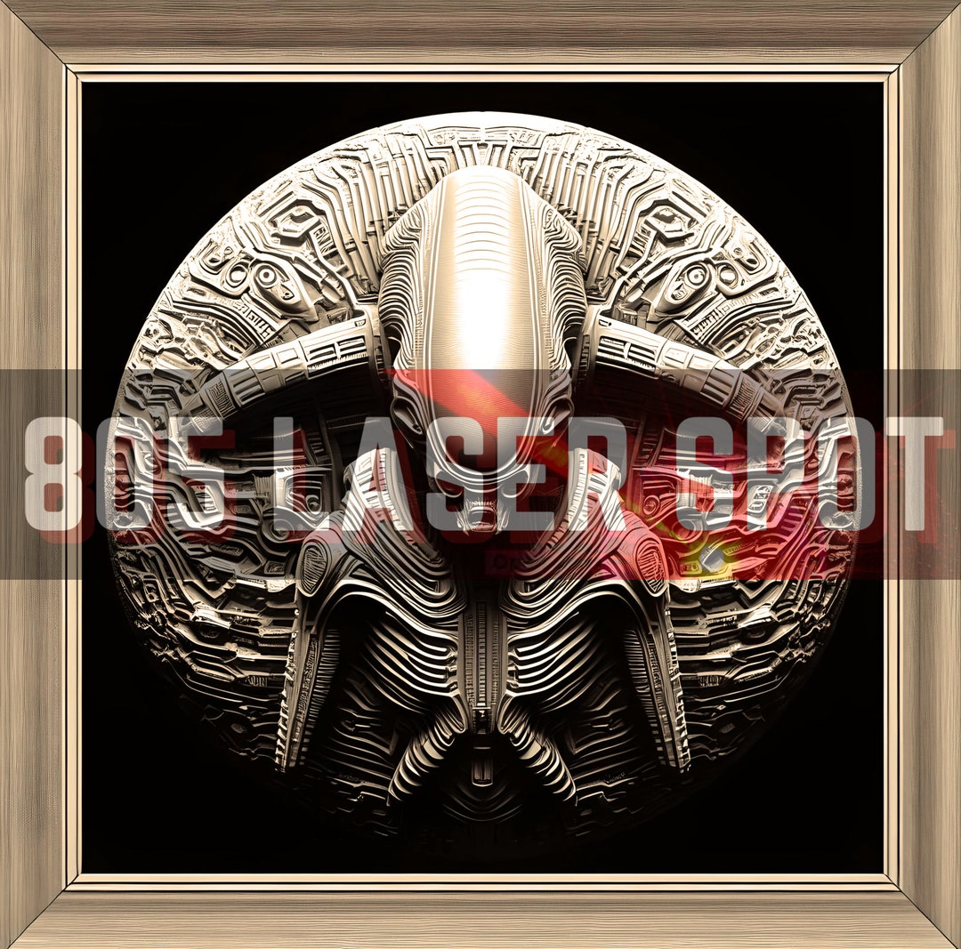 Digital Design File - Alien 2 - Glowforge - Laser Ready - Engrave - SVG ...
