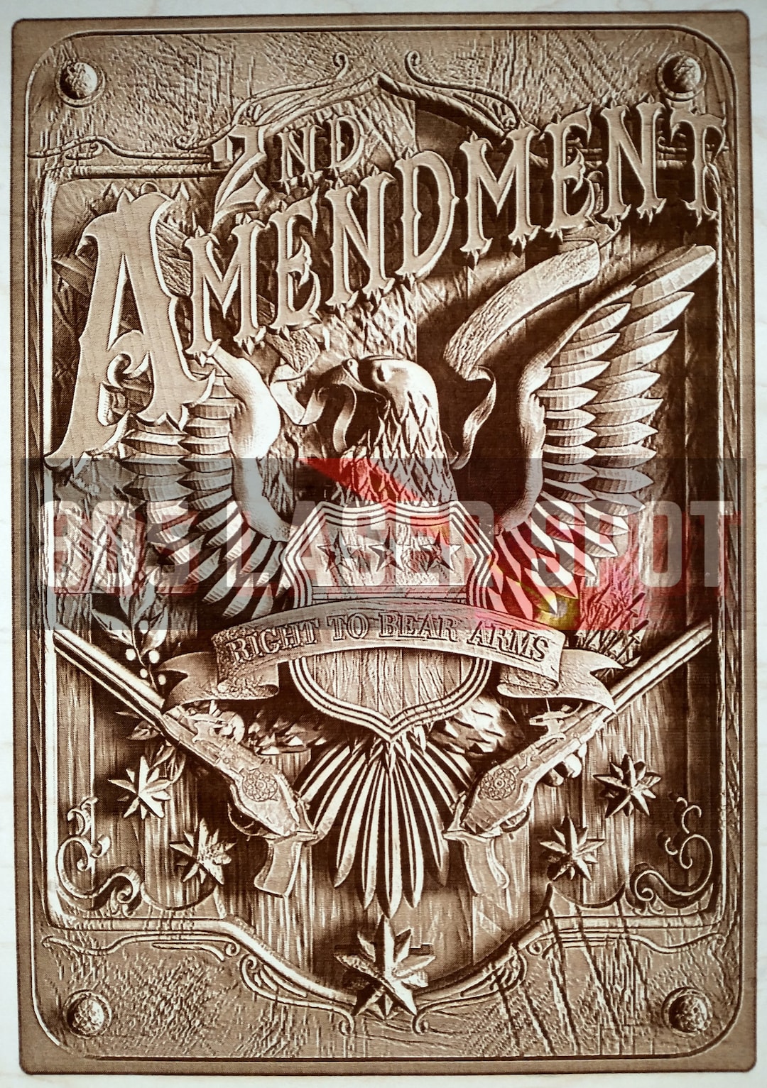 Digital Design File - 2nd Amendment Right to Bear Arms - Glowforge ...