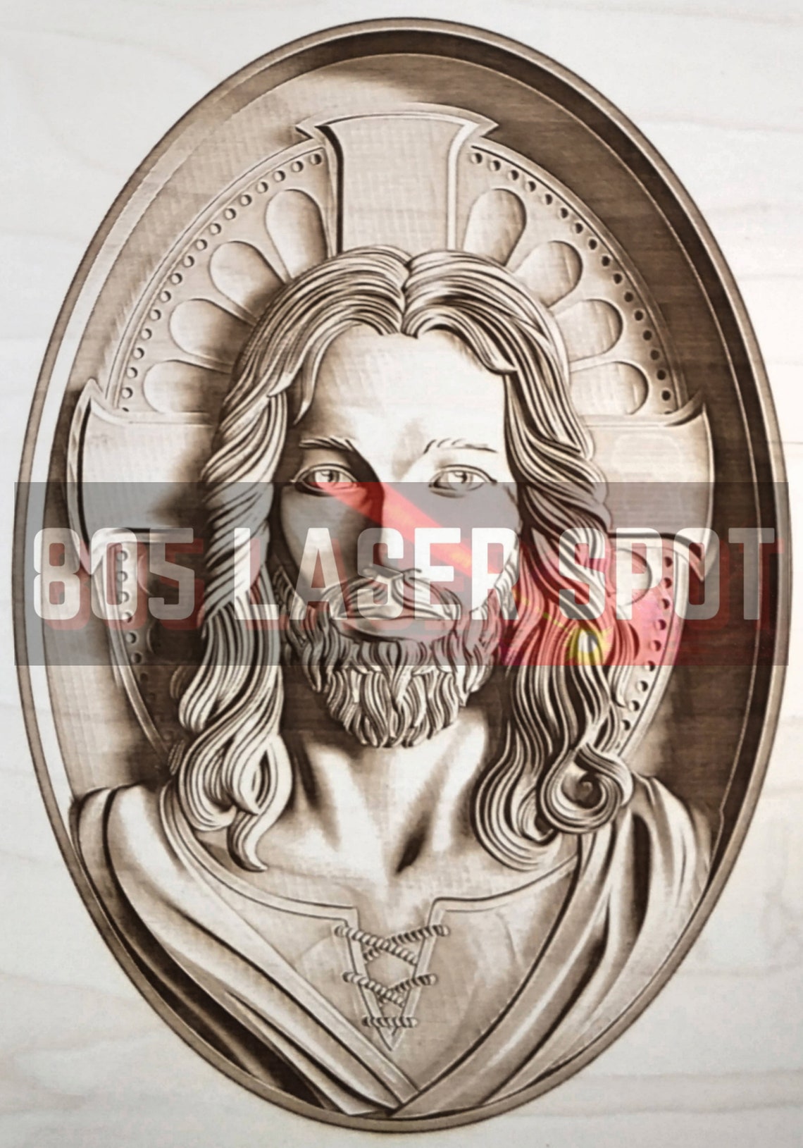 Digital Design File Jesus Plaque Glowforge Laser Ready - Etsy