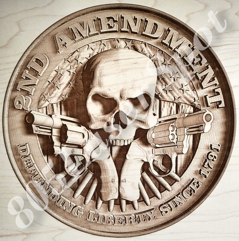 Digital Design File 2nd Amendment Plaque Glowforge Laser - Etsy