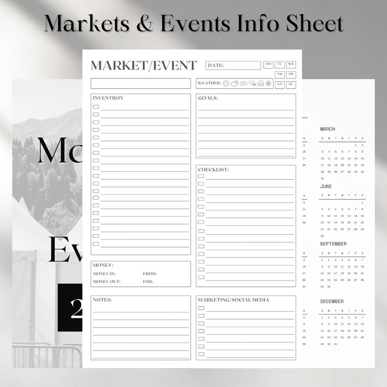 Market and Event Information Sheet - Etsy