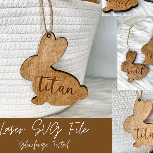 Bunny Glowforge SVG Easter Rabbit Cut File 3D Laser Printer - Etsy