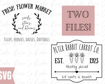Market Rabbit Svg - Etsy