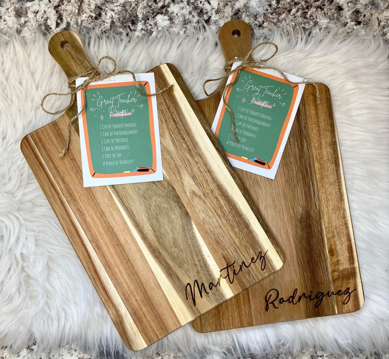 Great Teacher Recipe PNG Cutting Board Tag Recipe for - Etsy