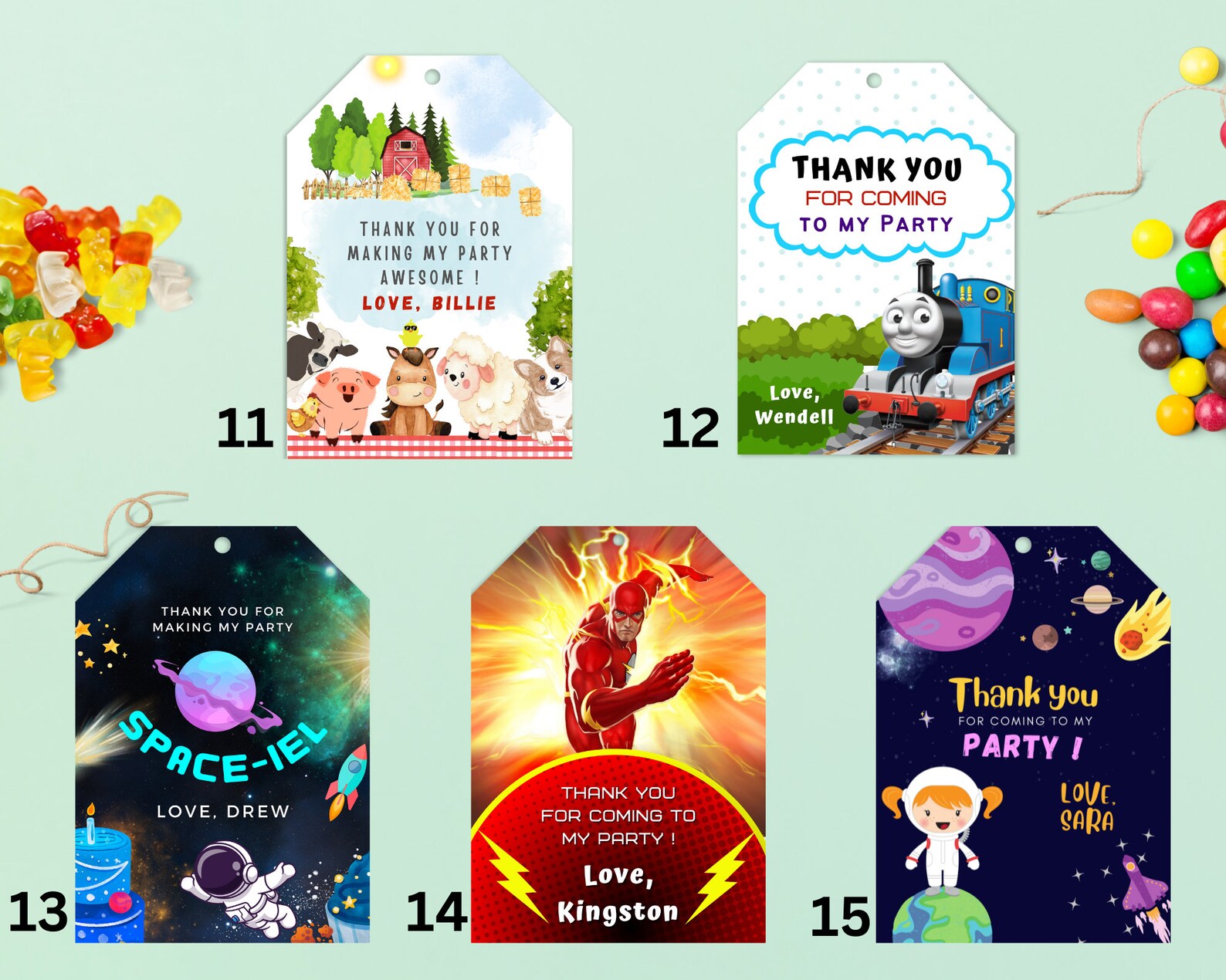 BIRTHDAY GIFT TAGS Printable Gift Tags Favor Tags Space Theme Birthday ...