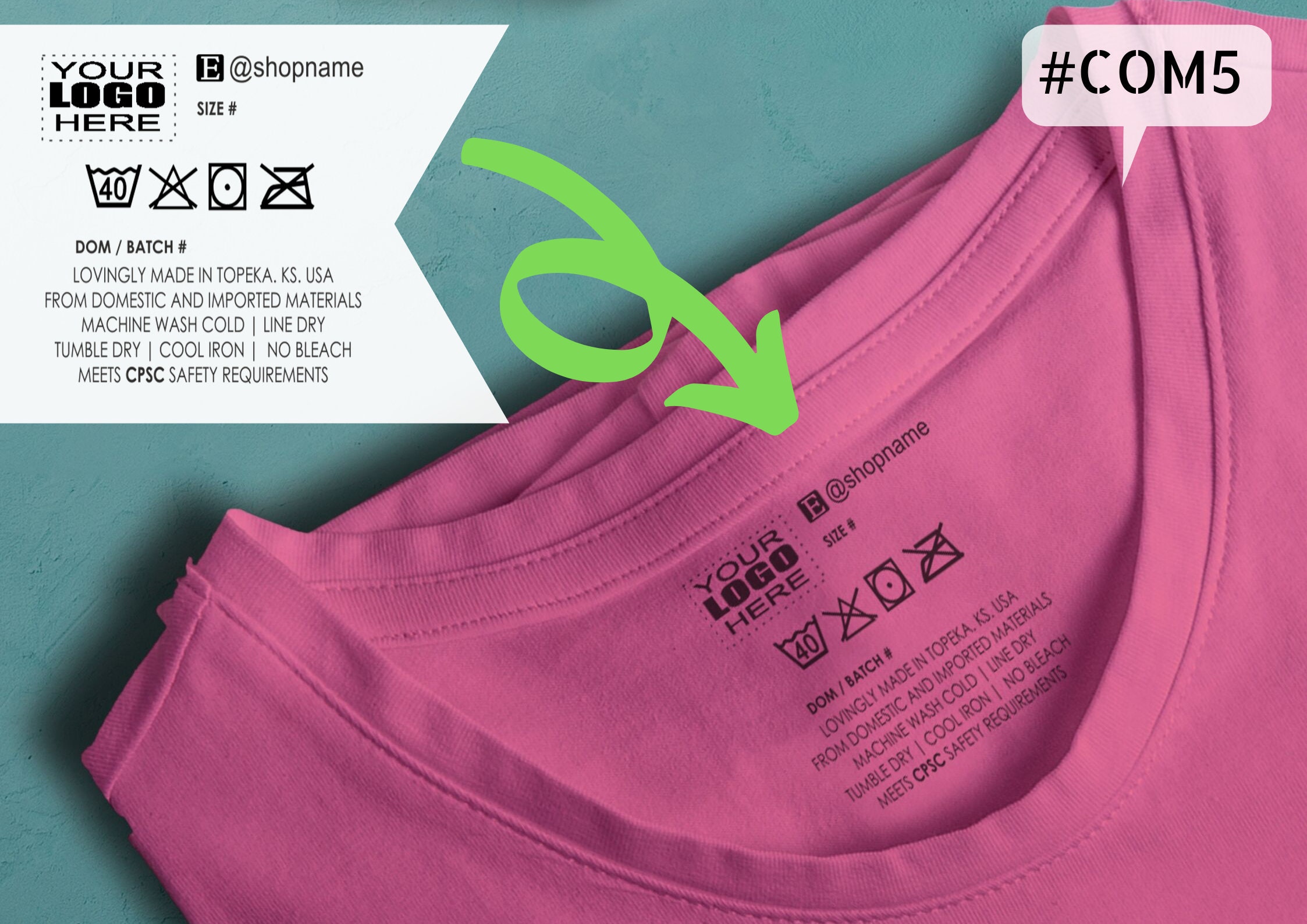 Clothing Marker, Fabric Stamps, Custom Logo Stamps, Business Logo Stamp ...