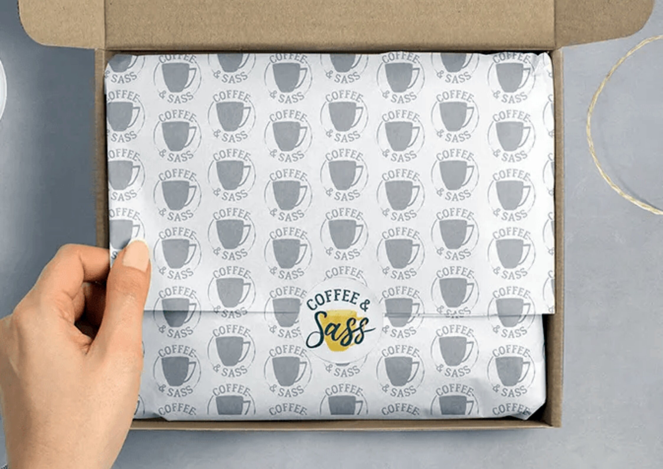 CUSTOM LOGO WRAPPING Paper Custom Printed Packaging Paper Custom ...