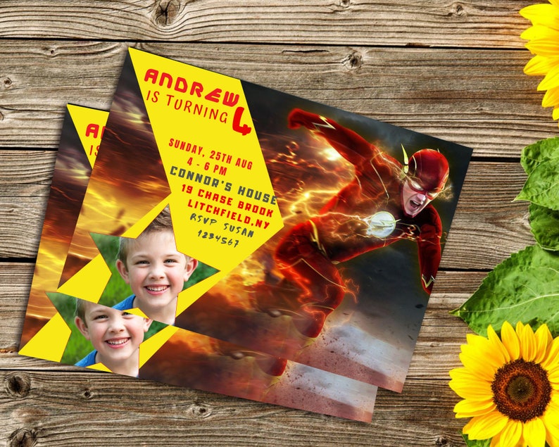 Flash superhero Birthday Flash theme party Superhero | Etsy