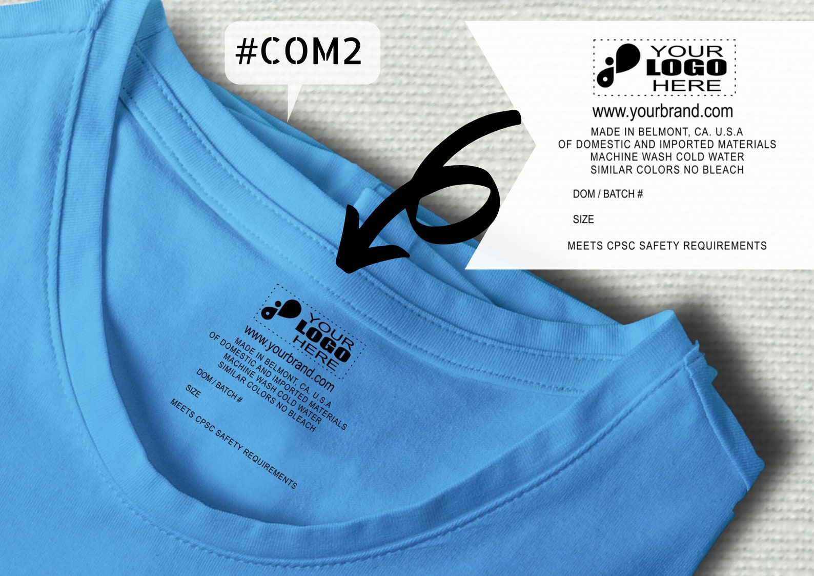 Clothing Marker, Fabric Stamps, Custom Logo Stamps, Business Logo Stamp ...