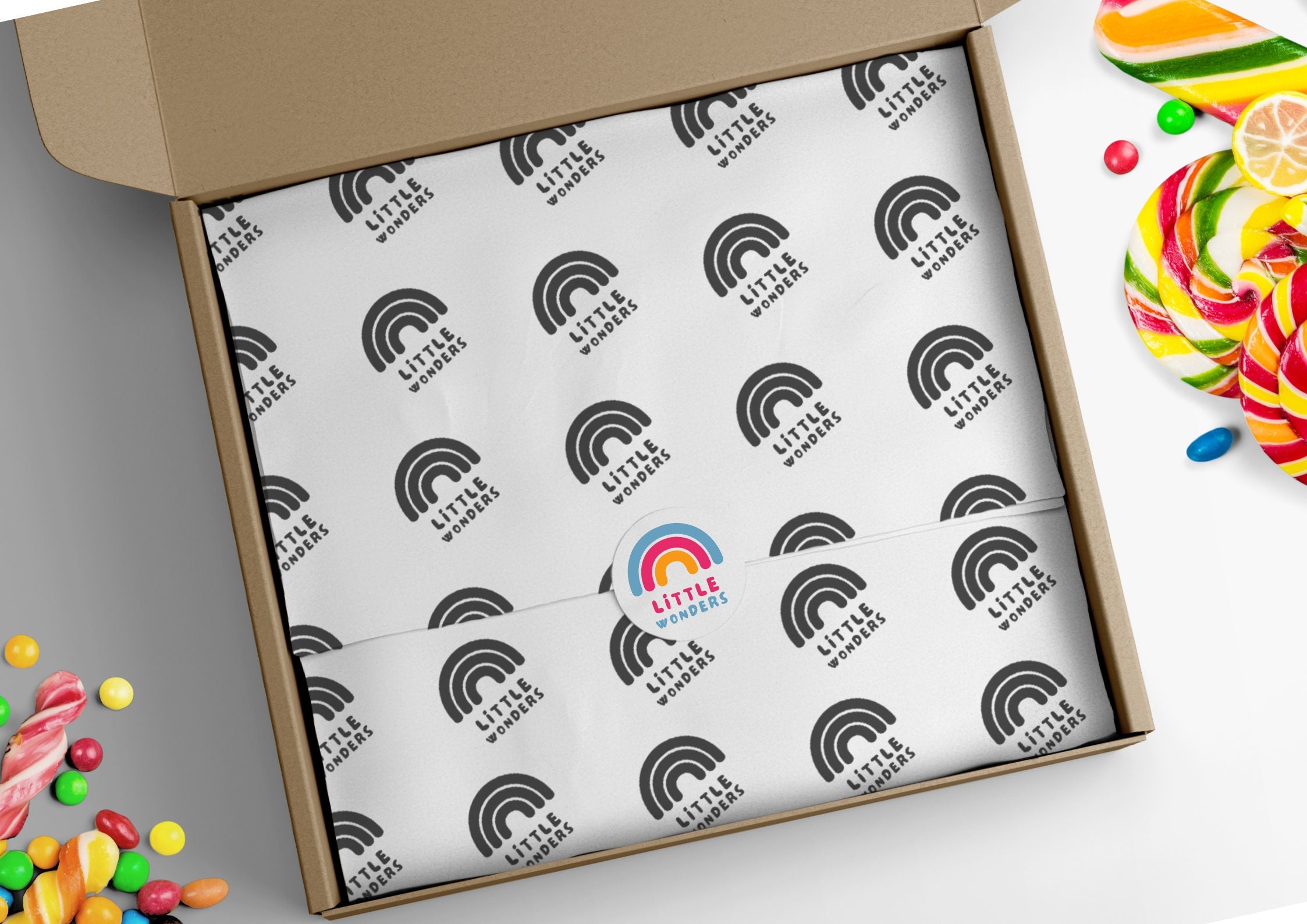 CUSTOM LOGO WRAPPING Paper Custom Printed Packaging Paper Custom ...