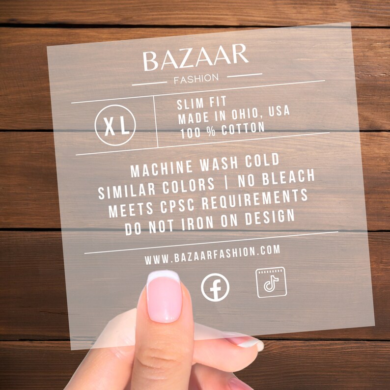 50 Pcs IRON ON LABELS for Clothing Custom Shirt Labels - Etsy