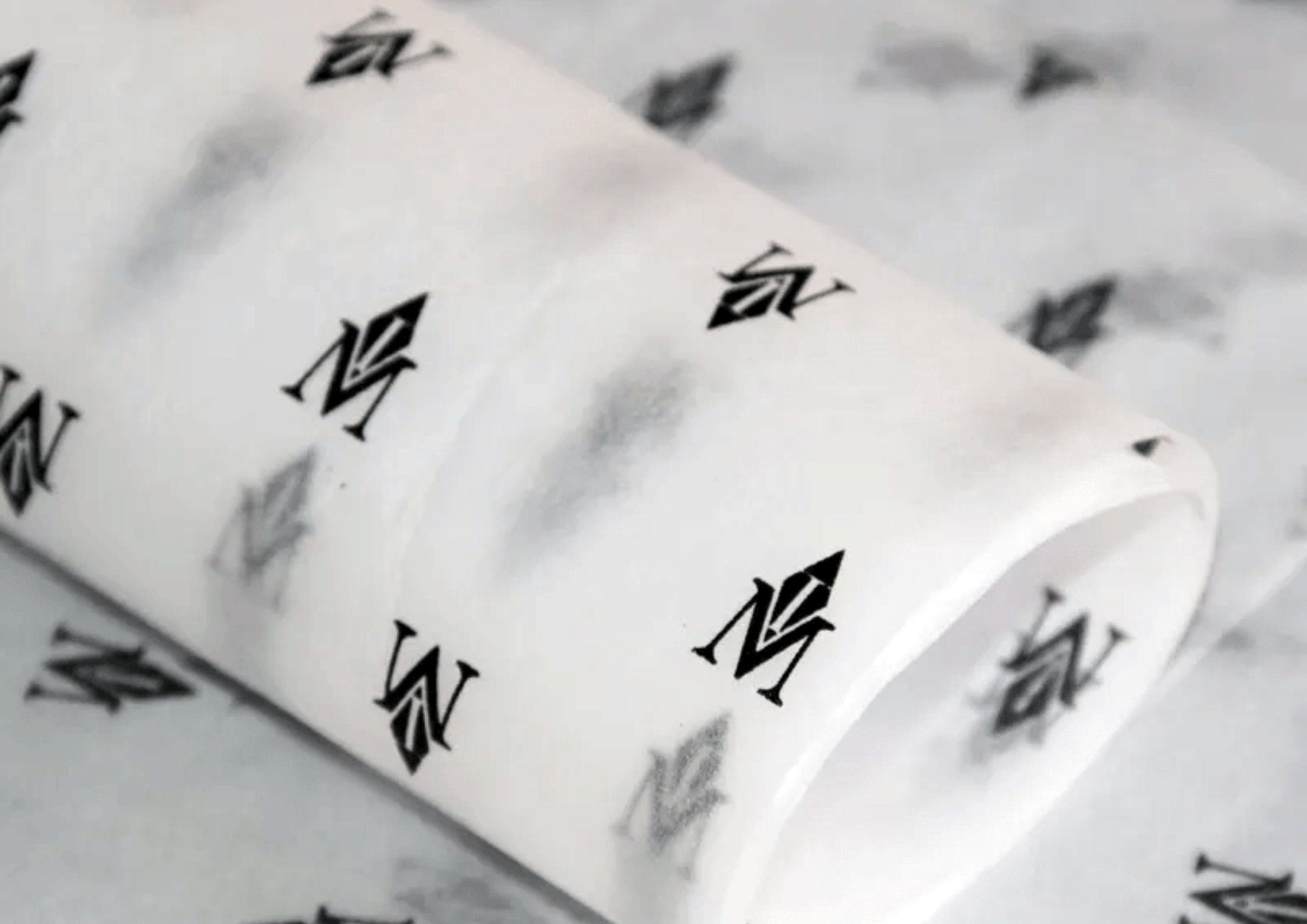 CUSTOM LOGO WRAPPING Paper Custom Printed Packaging Paper Custom ...