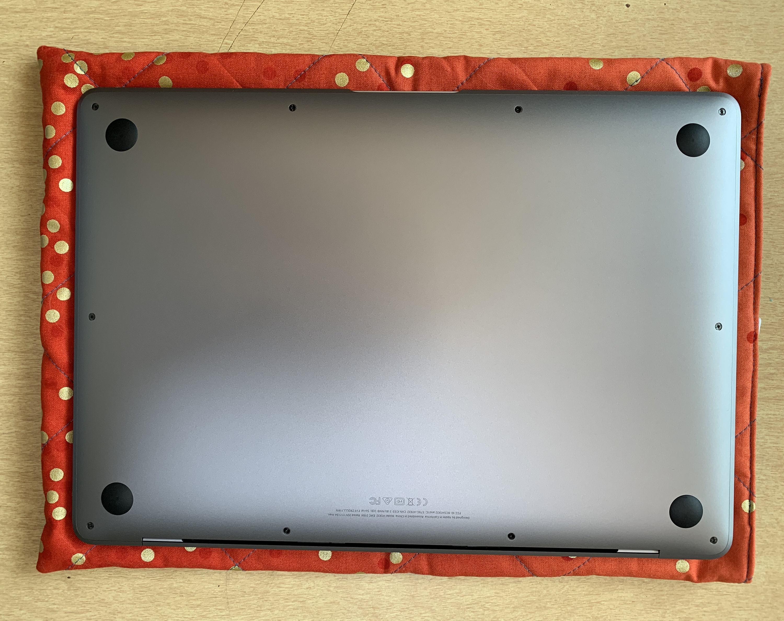 Modern Quilted Scrap Fabric Laptop Sleeve 13 Inch in Navy and - Etsy