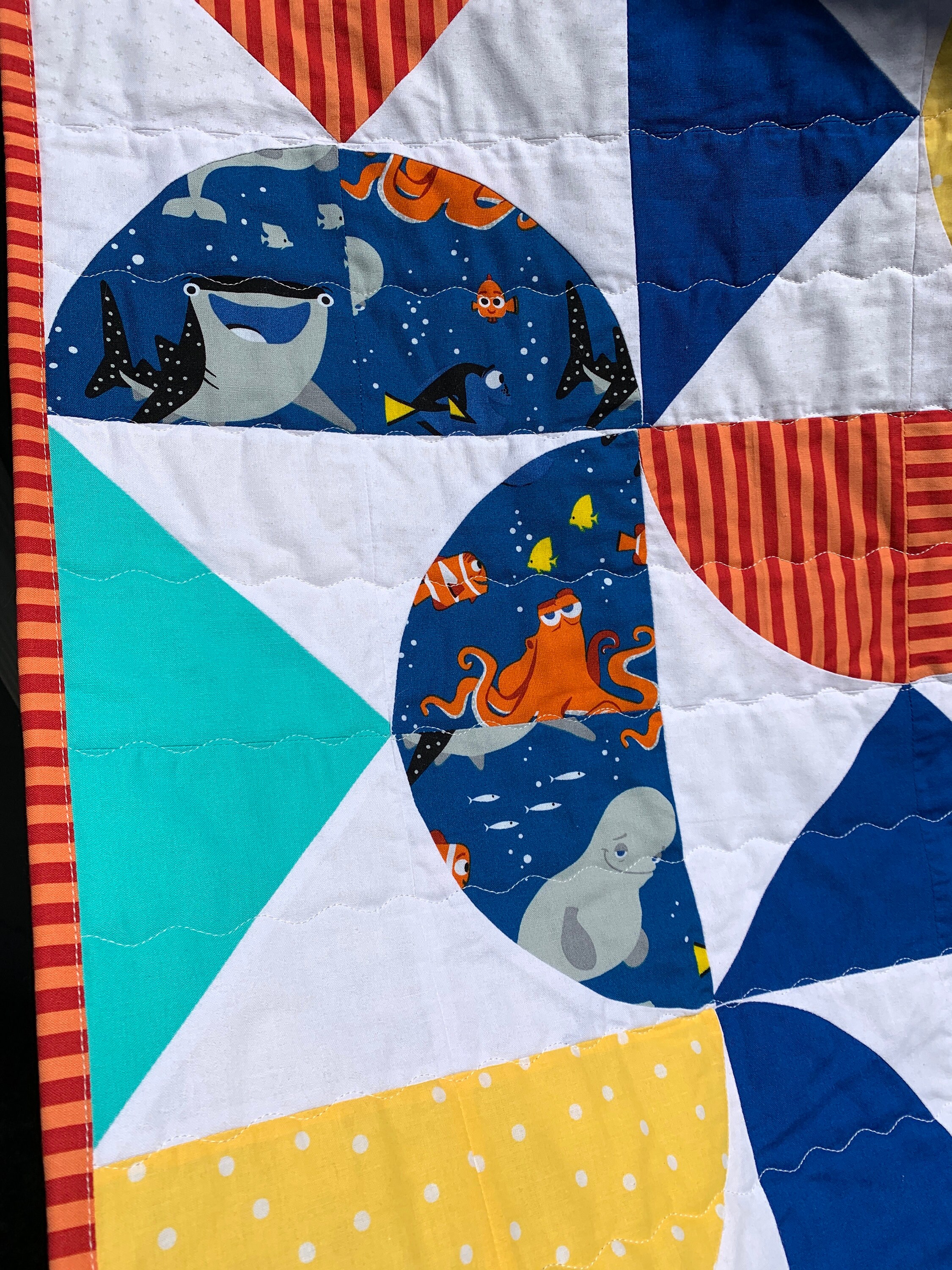 Underwater Ocean Sea Fish Shark Pivot Quilt Throw Blanket - Etsy