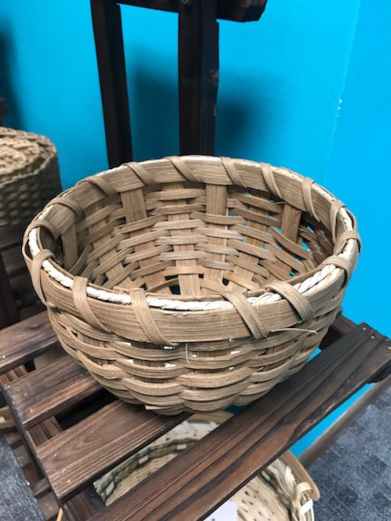 Wicker Bowl - Etsy