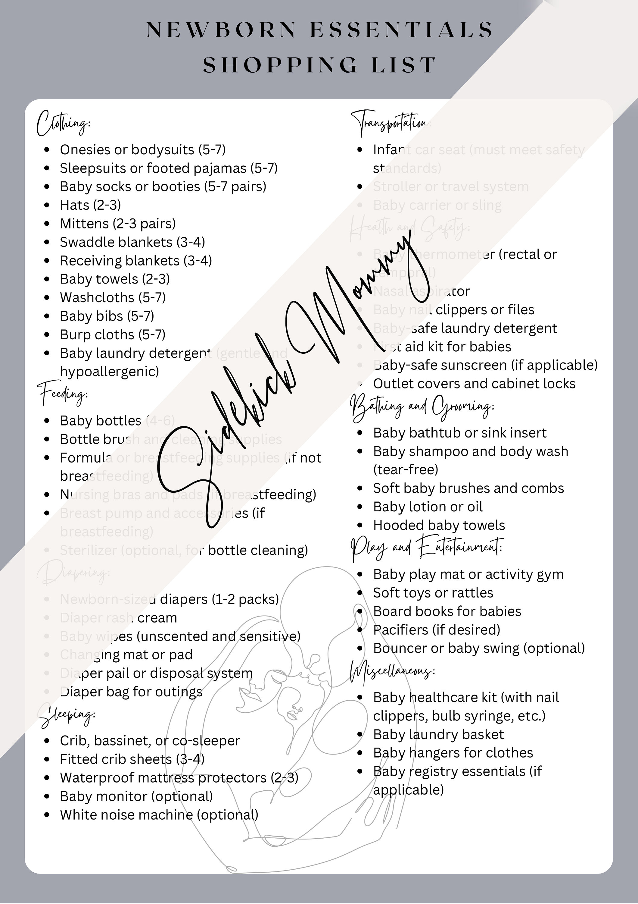 Pregnancy Checklists Bundle Printable, Pregnancy to Do Lists PDF ...