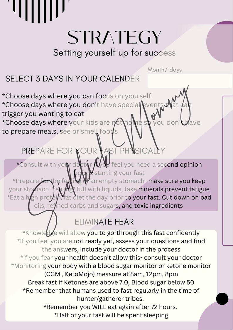 72 Hour FASTING TRACKER - Conquering the Emotional Side of Fasting ...