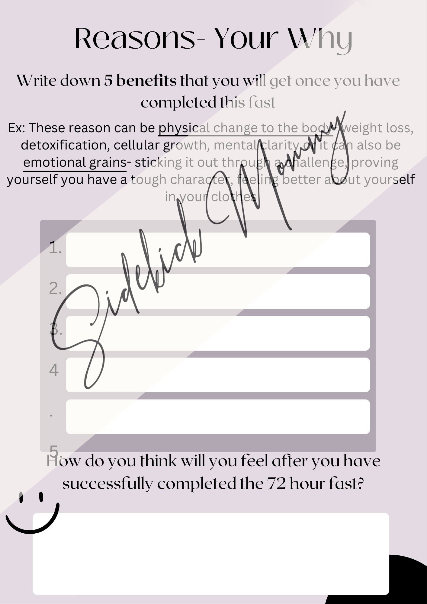 72 Hour FASTING TRACKER - Conquering the Emotional Side of Fasting ...