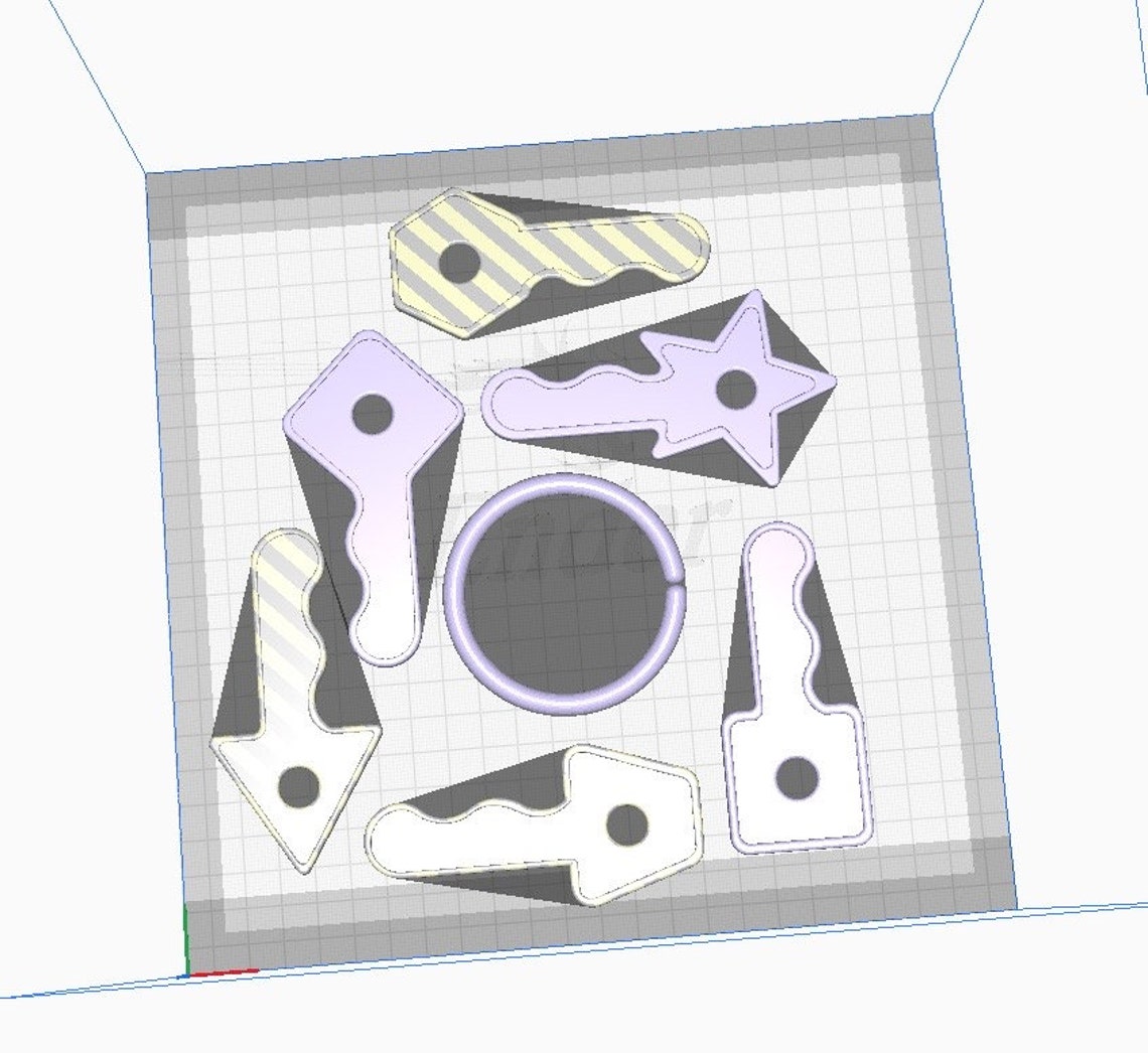 Polygon 3D Key File Set - Etsy