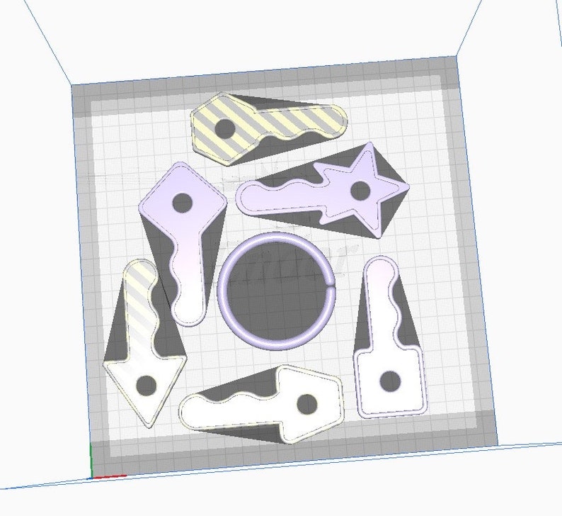 Polygon 3D Key File Set - Etsy