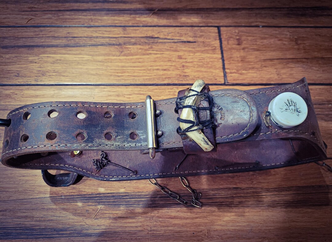 Wasteland Raider Vintage Leather Apocalypse Belt, Post Apocalyptic, Mad ...