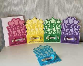 Personalized Birthday Gift Money Holder Cash Card Money Holder ...