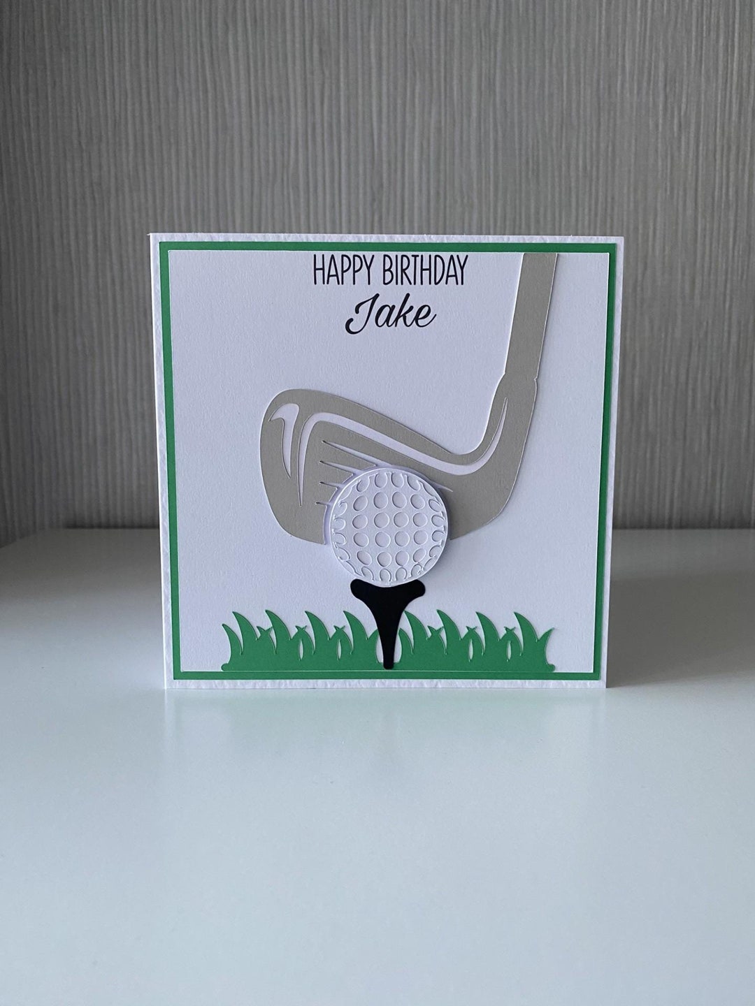 Handmade Personalised Golf Birthday Card. - Etsy