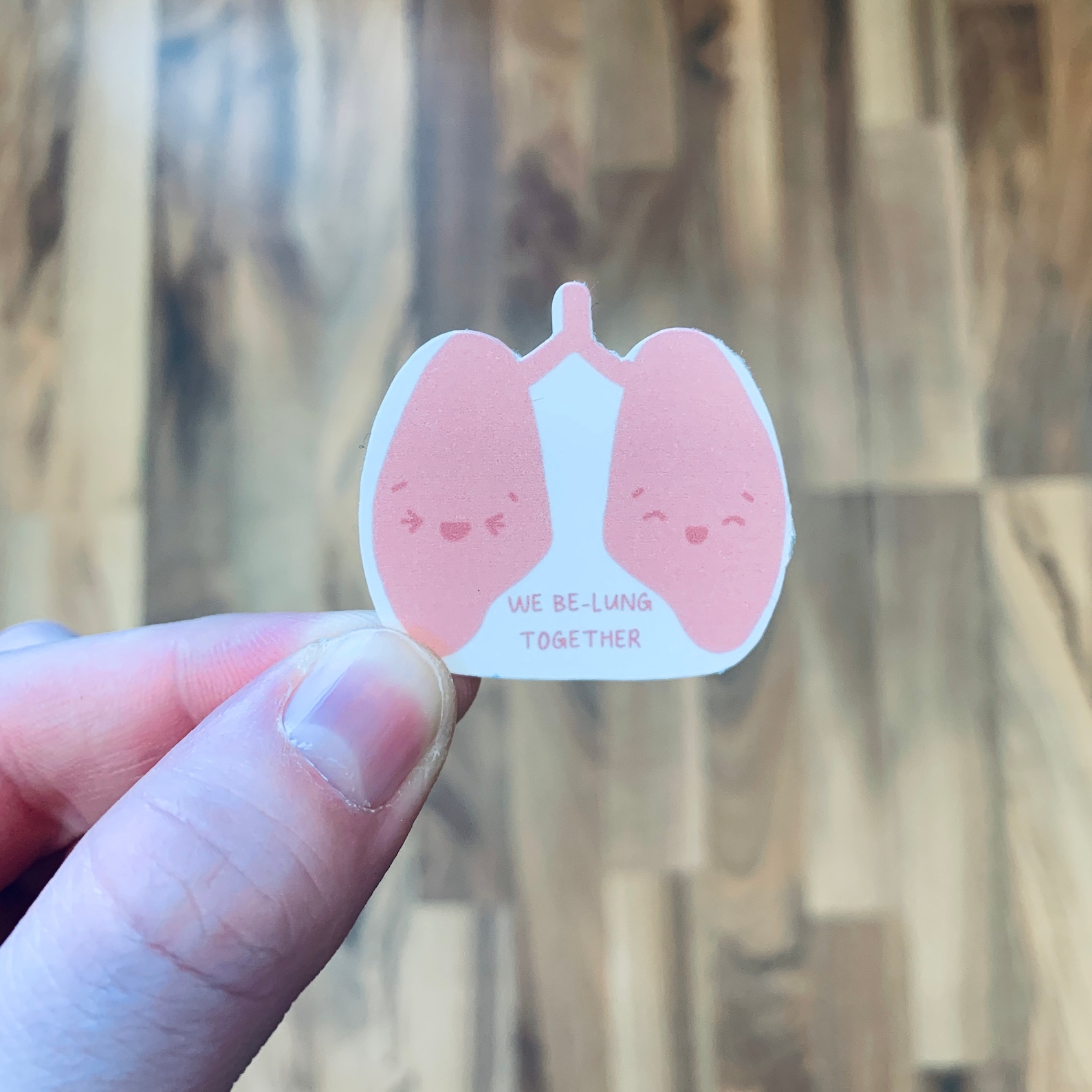 Respiratory Stickers / We Be-lung Together / Lung Sticker / | Etsy