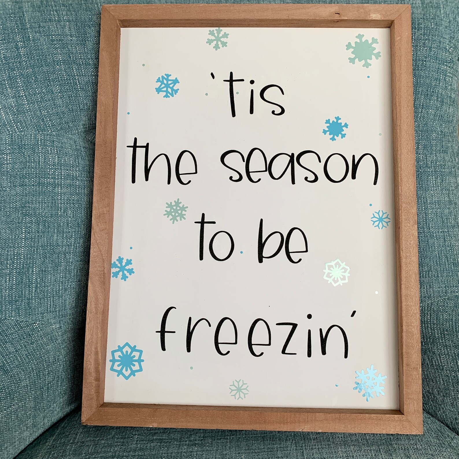 Winter Wall Art / Tis the Season to Be Freezin' / Winter Art / Home ...